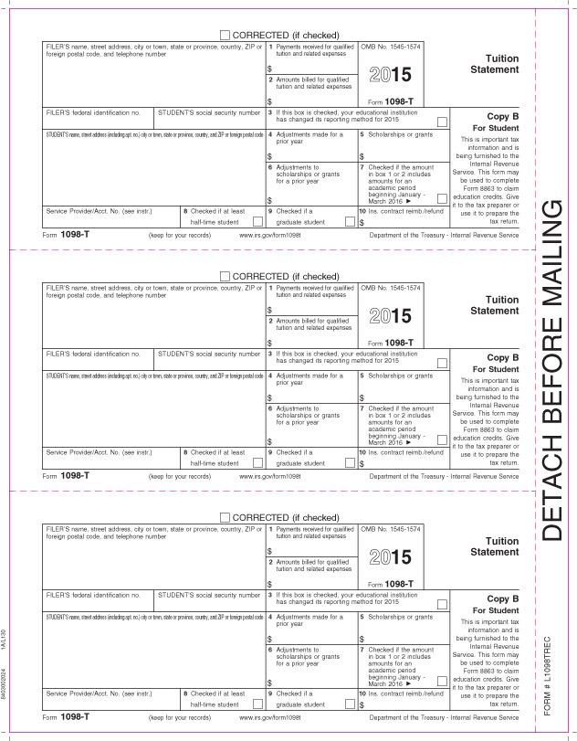 FTI Forms. L1098TREC